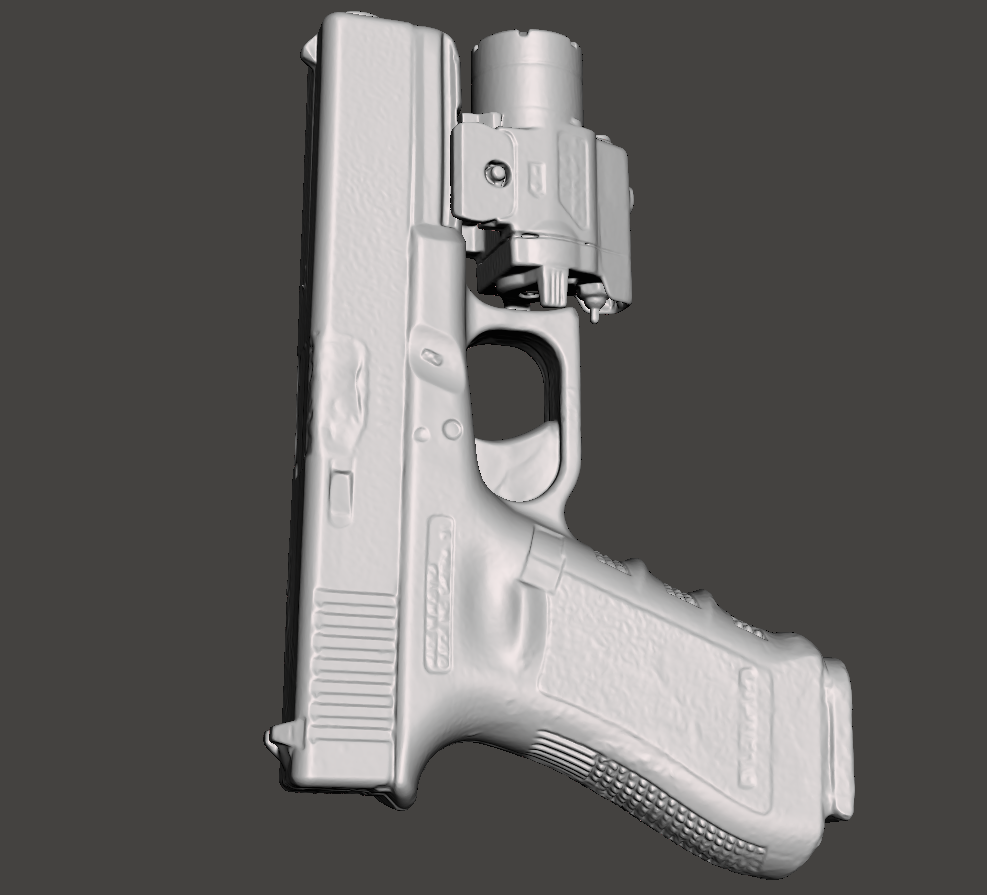 Download STL file Glock 17 with TLR- 4- Dimensionally accurate • 3D ...