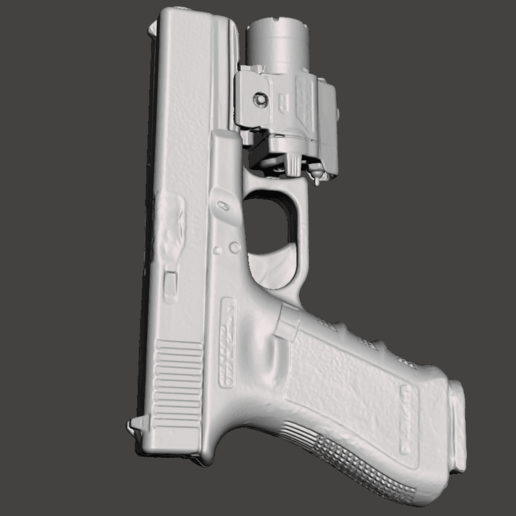 Download STL file Glock 17 with TLR- 4- Dimensionally accurate • 3D ...