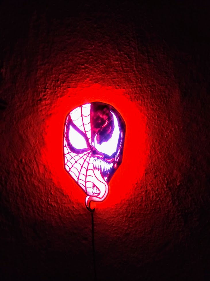 STL file spider/venom lamp・Design to download and 3D print・Cults