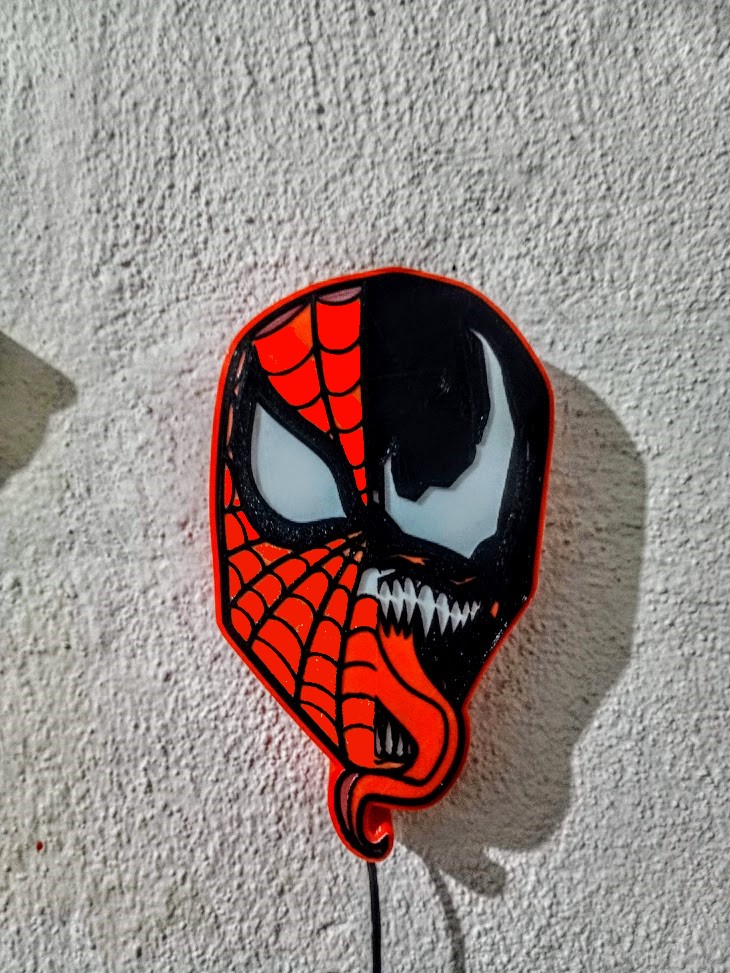 STL file spider/venom lamp・Design to download and 3D print・Cults