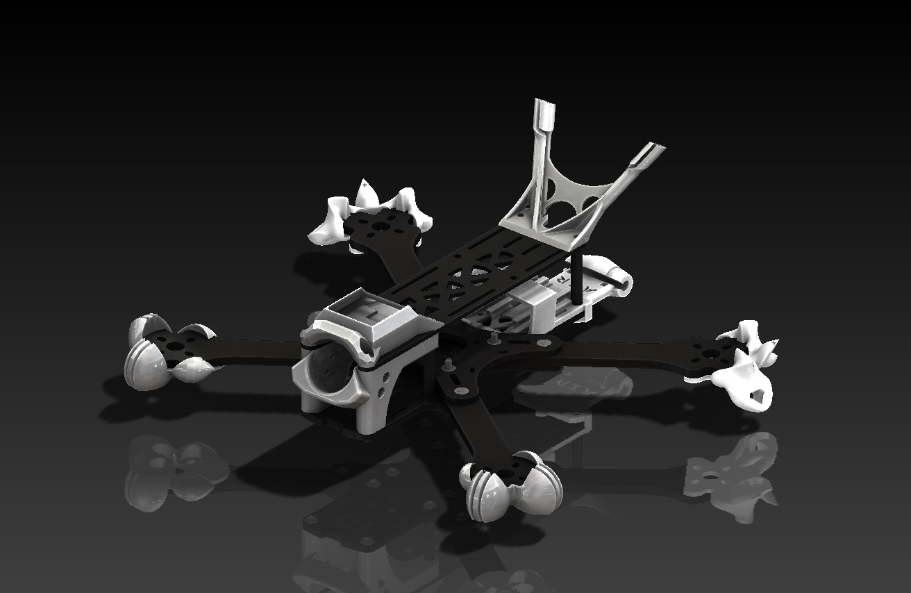STL file TBS SOURCE ONE V3 DJI AIR UNIT GOPRO 10 📷・3D print model to ...