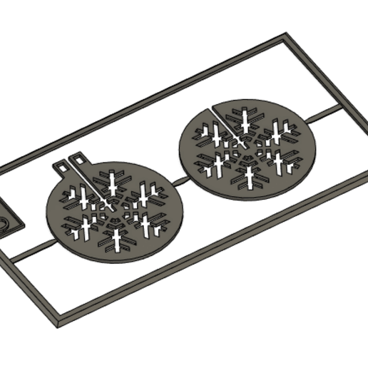 Download free STL file Snowflake Christmas Tree Kit Card • 3D printing ...