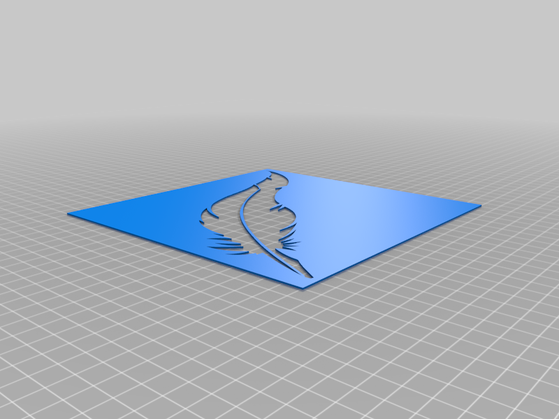 Free STL file Feather Stencil・3D printer design to download・Cults