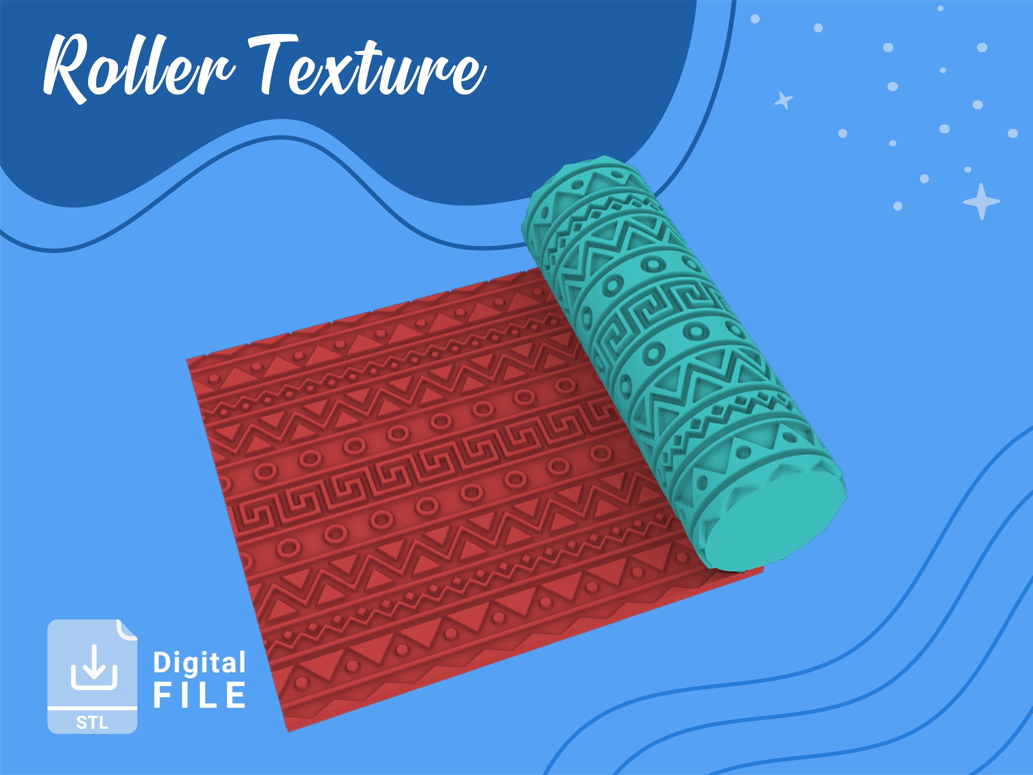 STL file ROLLER POLYMER CLAY/EULITEC.COM/CC/COPYRIGHTED LICENSE・3D ...