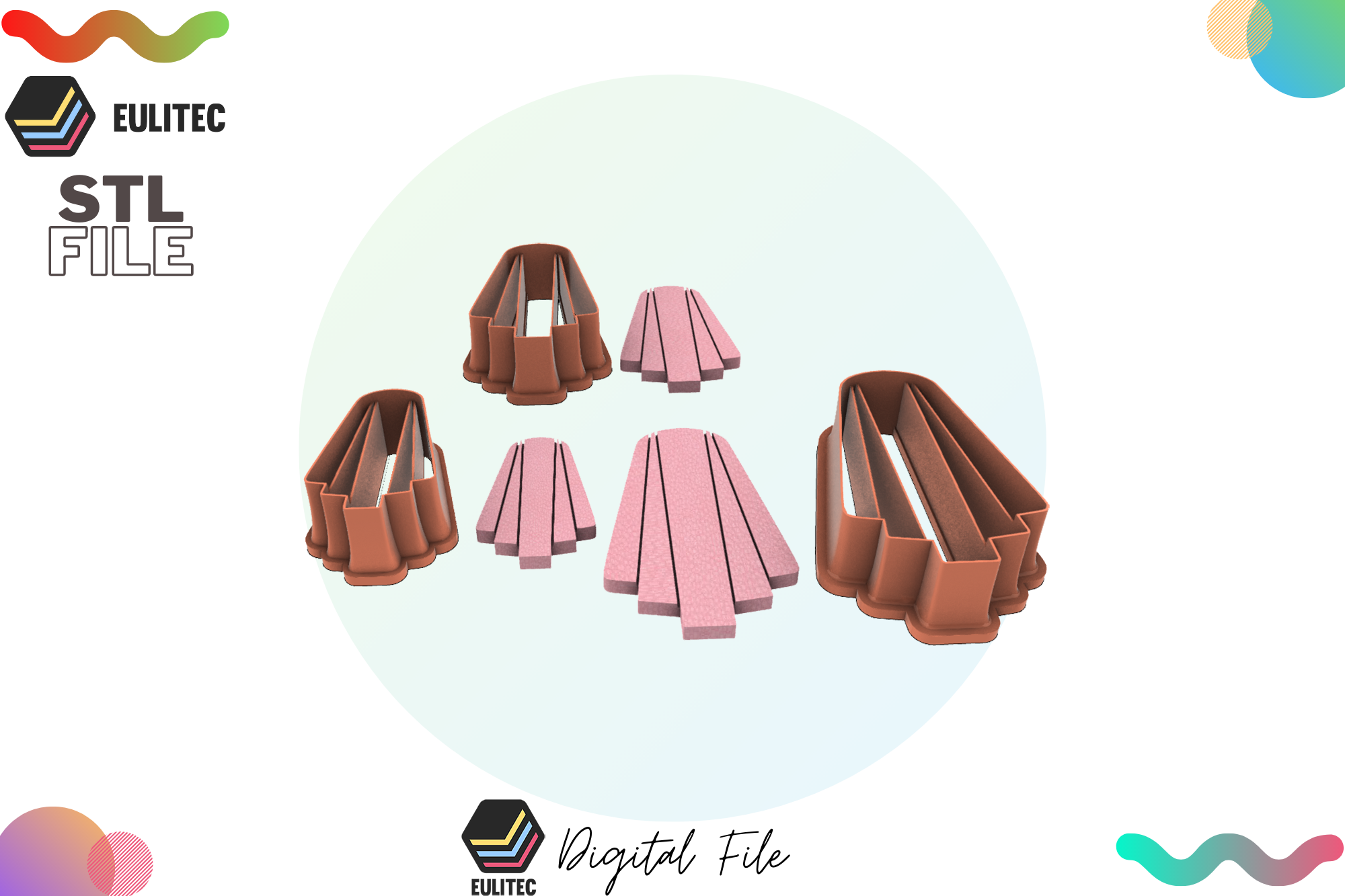 Archivo STL Polymer clay cutter/ model special Art Deco/ eulitec.com ...