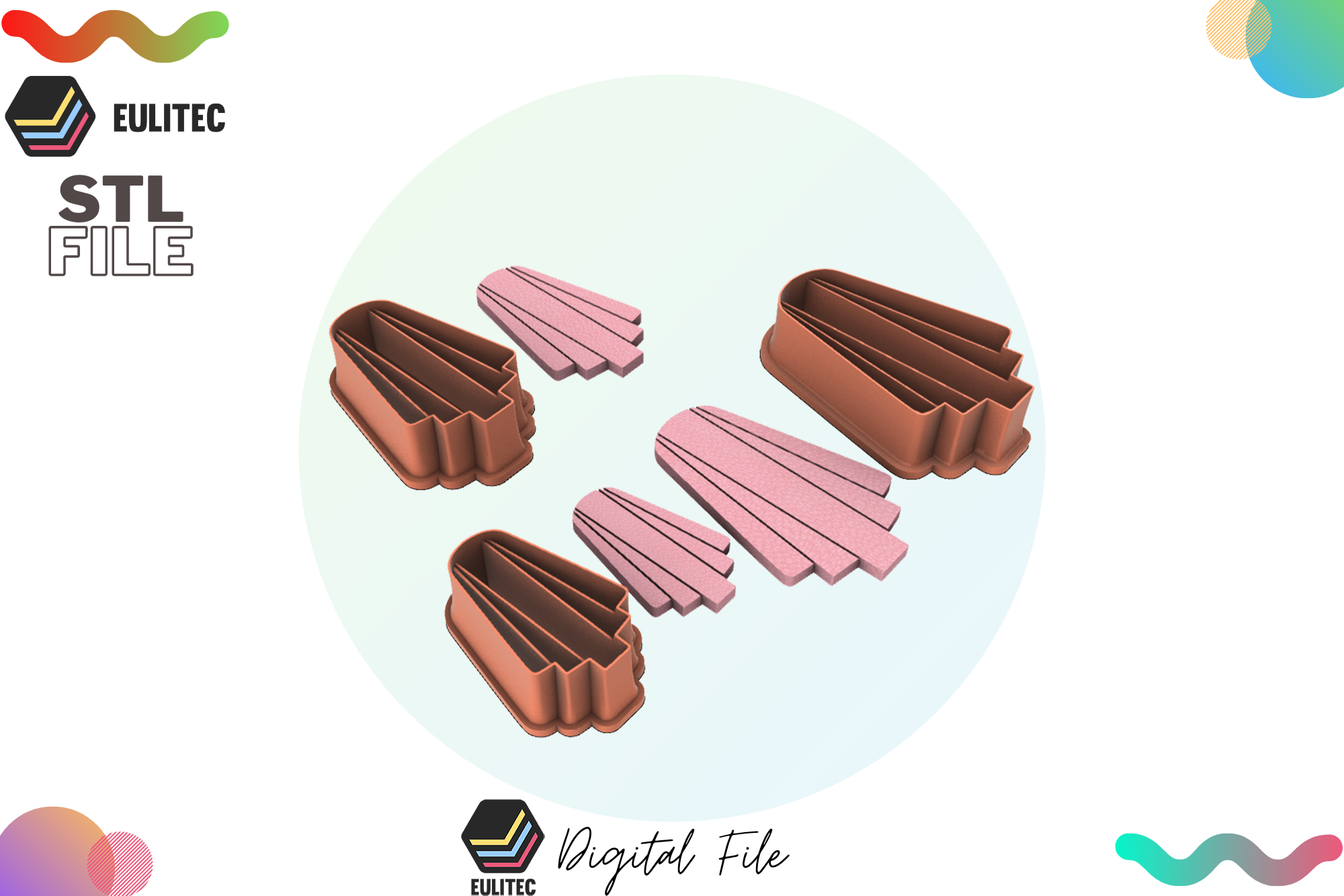 Archivo STL Polymer clay cutter/ model special Art Deco/ eulitec.com ...