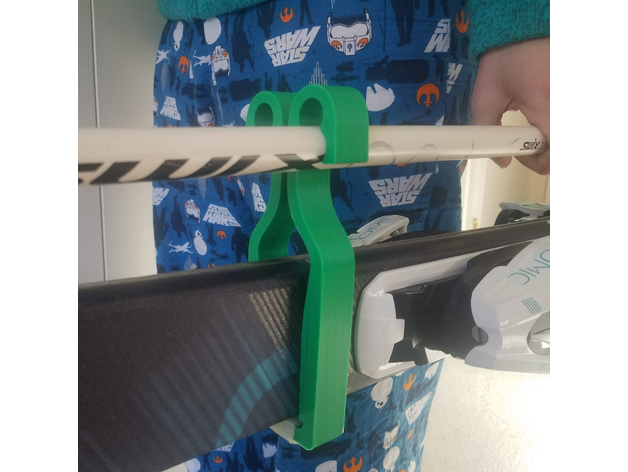 STL-Datei Ski and Pole Carrier Handle 🎿 kostenlos・3D-druckbares Objekt ...