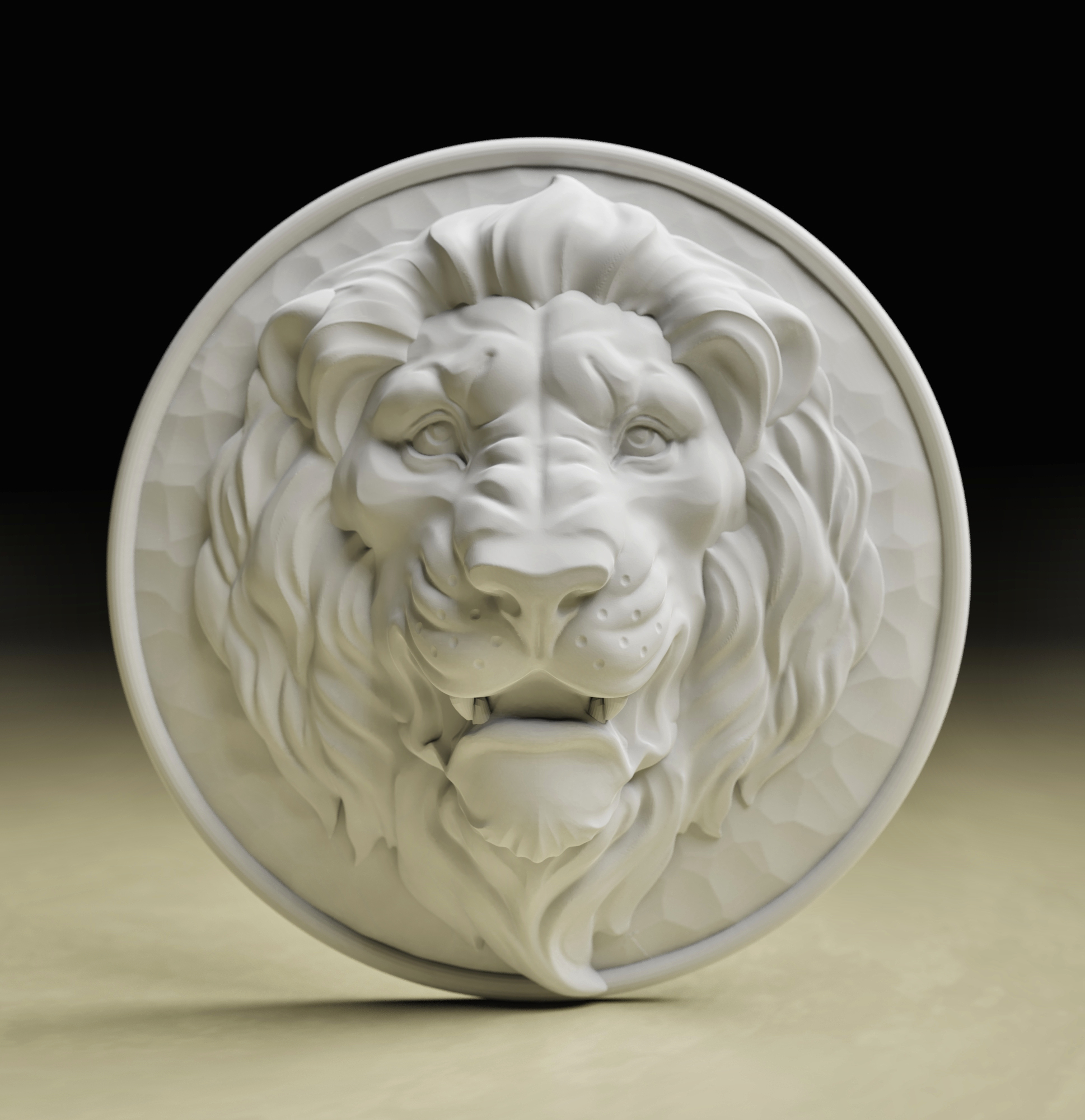 STL file 3Dmodel STL Lion bas relief 🦁・3D print design to download・Cults