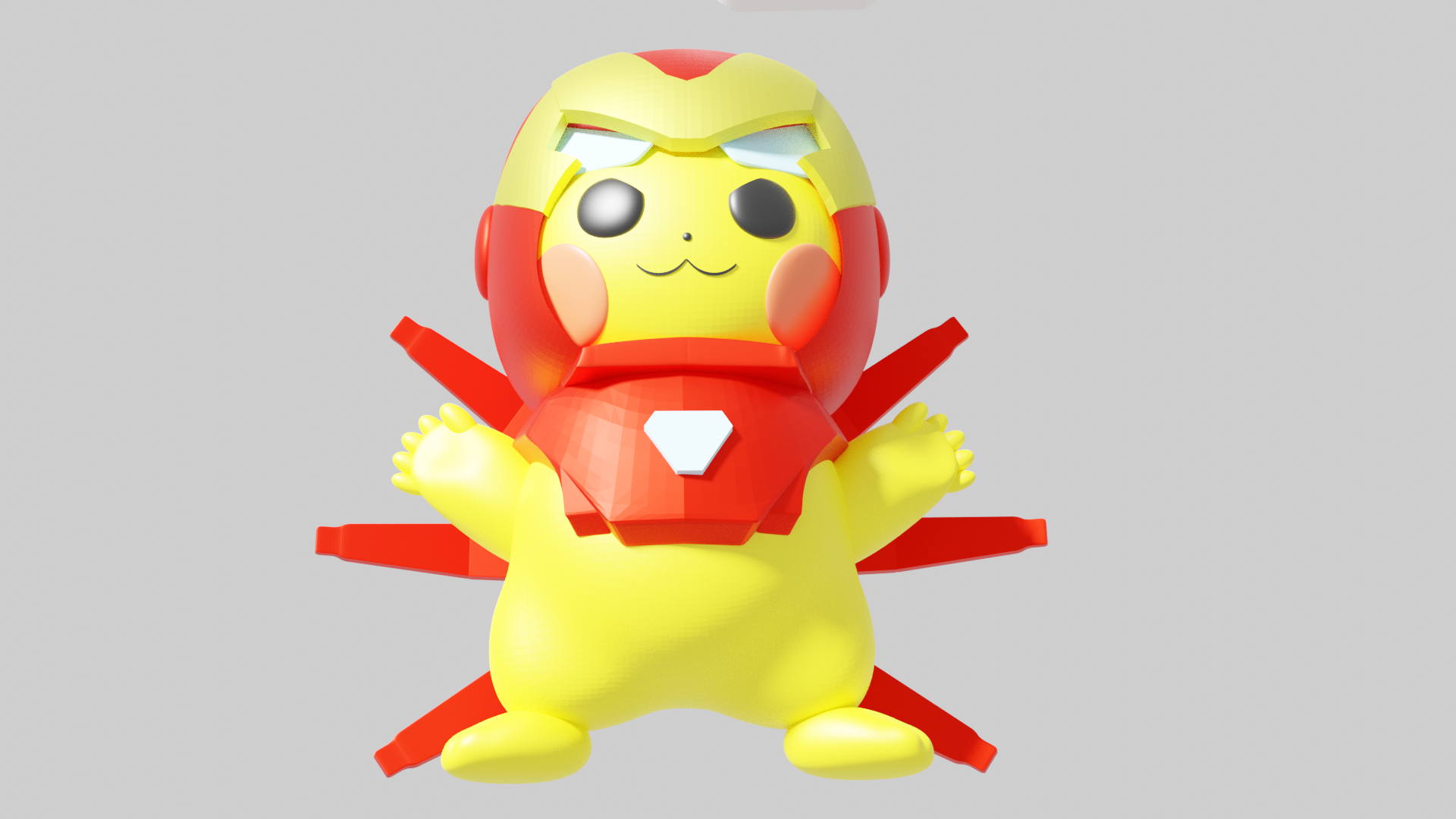 STL file Pikachu IronMan・3D printing model to download・Cults