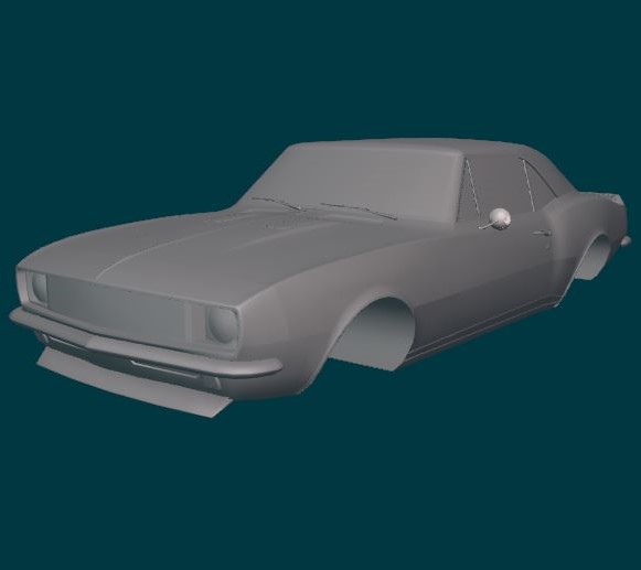 Custom Gray 67 Camaro