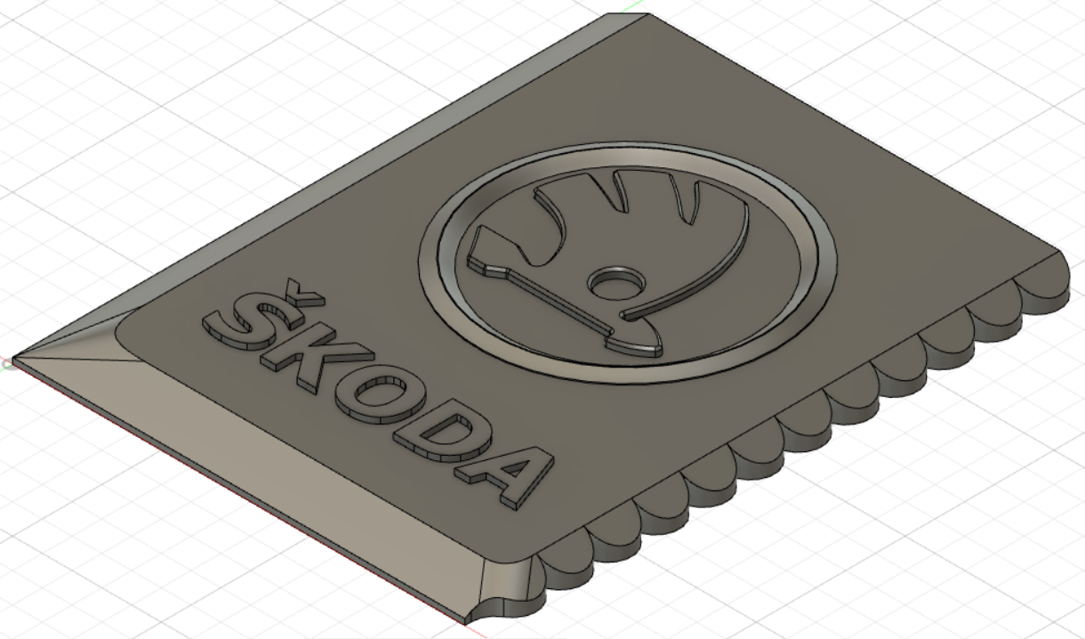 STL file Škoda ice scraper・3D printing model to download・Cults