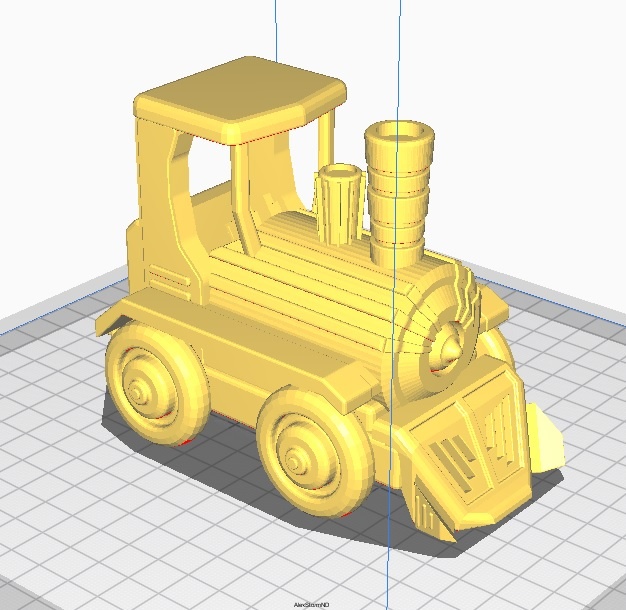 Файл STL Steam locomotive on a pedestal・Модель 3D-принтера для ...