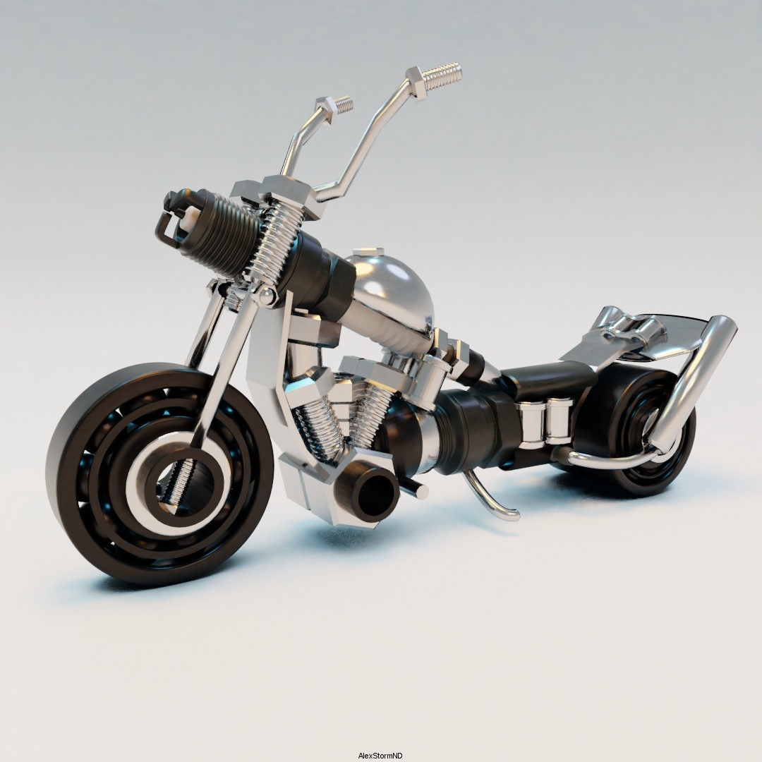 STL file Candle Motorcycle・Model to download and 3D print・Cults