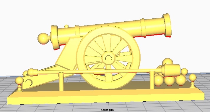 STL file Cannon・3D printable model to download・Cults