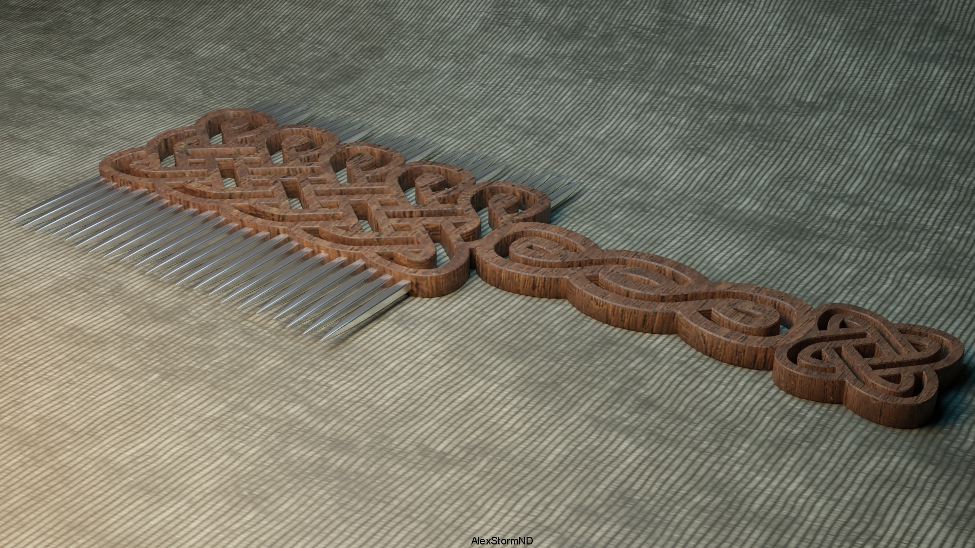 STL file Celtic Comb・3D printing model to download・Cults