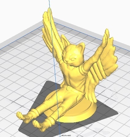 Файл STL Angel cat meditation・3D модель для печати скачать・Cults