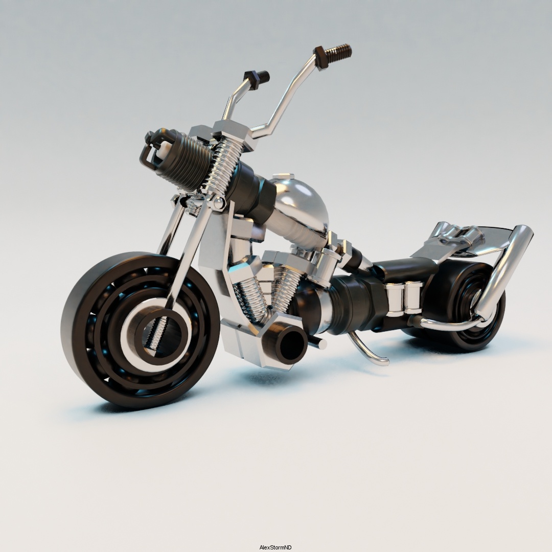 STL file Candle Motorcycle・Model to download and 3D print・Cults