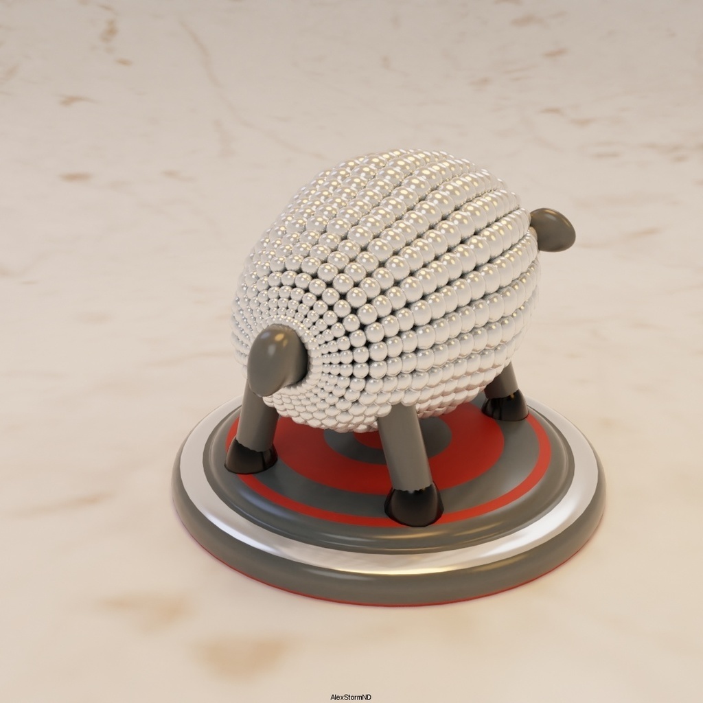 Free STL file The ball-and-socket sheep・3D printer model to download・Cults