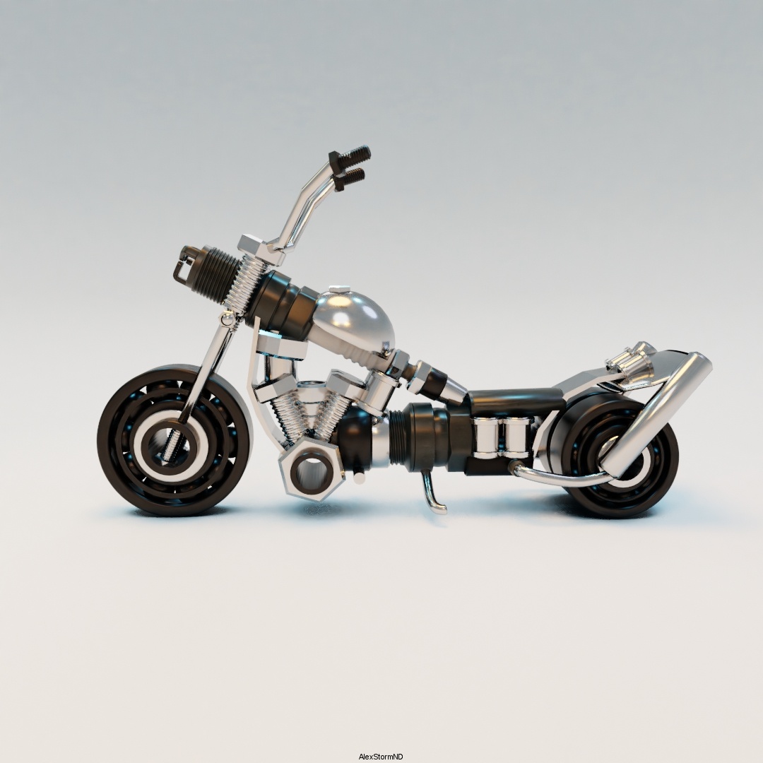 STL file Candle Motorcycle・Model to download and 3D print・Cults