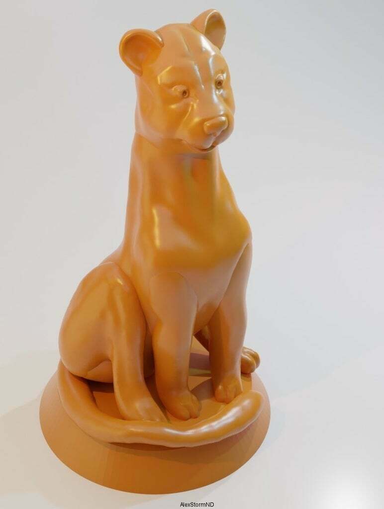 Free STL file Cheetah baby・3D print design to download・Cults