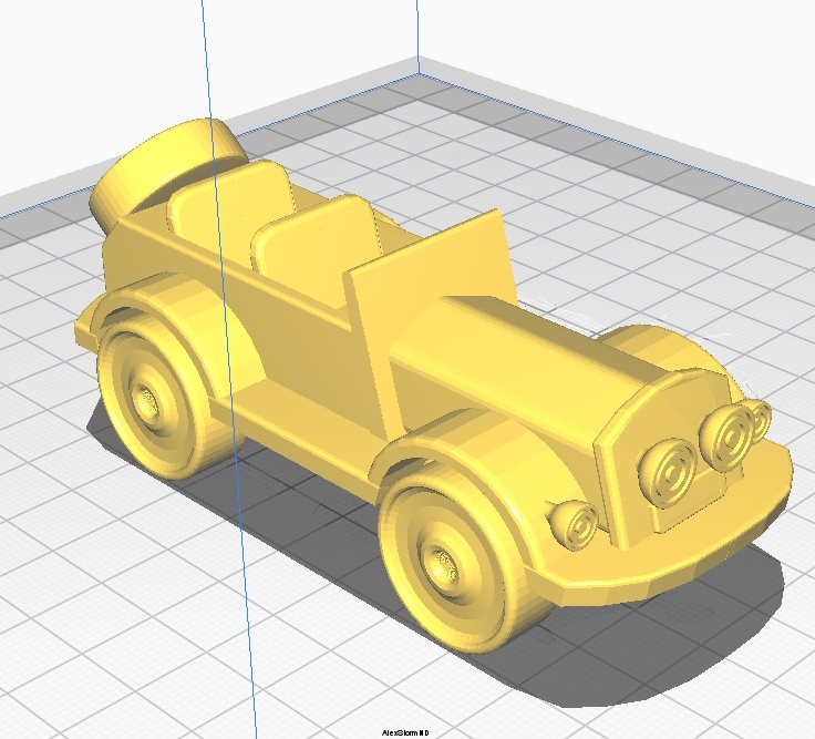 Файл STL Wooden car・Шаблон для 3D-печати для загрузки・Cults