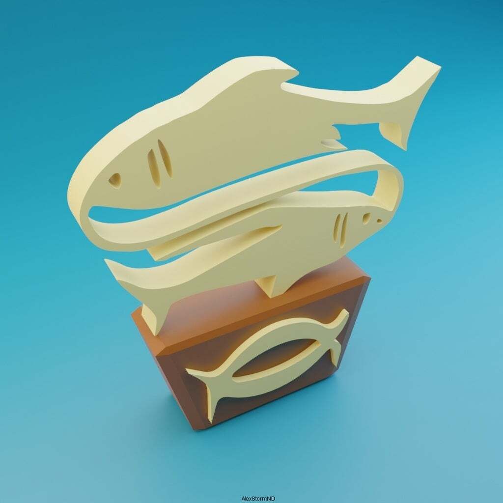 Free STL file Pisces・Model to download and 3D print・Cults