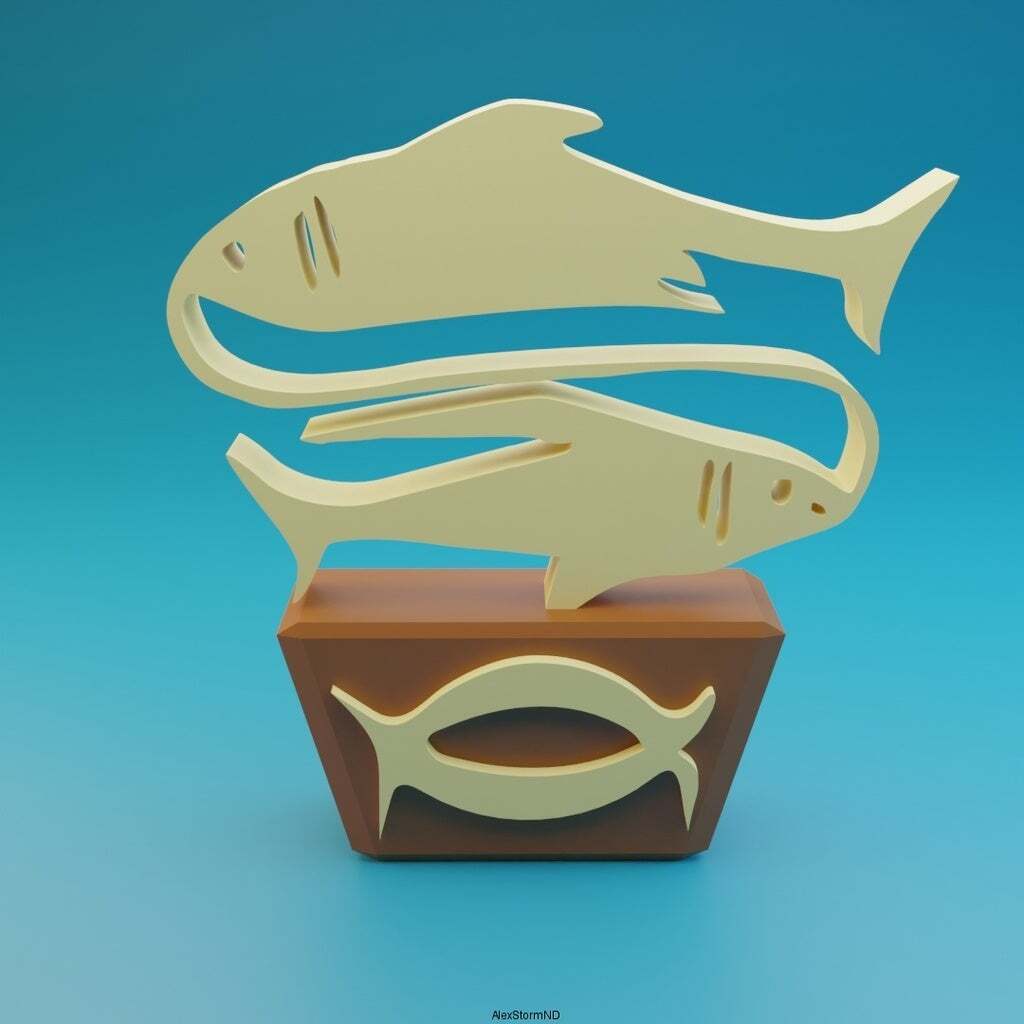 Free STL file Pisces・Model to download and 3D print・Cults