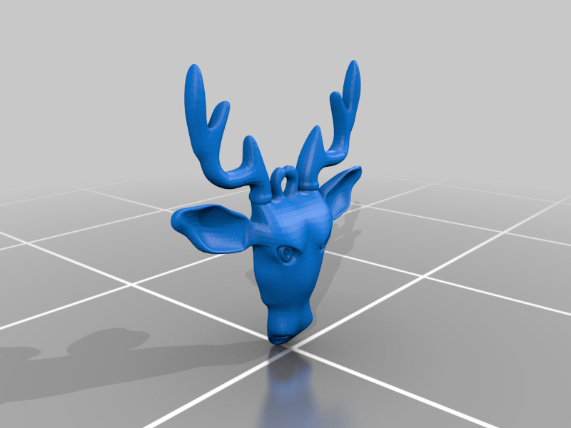 Free STL file Deer Head Pendant・Object to download and to 3D print・Cults