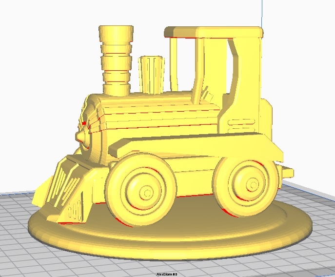 Файл STL Steam locomotive on a pedestal・Модель 3D-принтера для ...