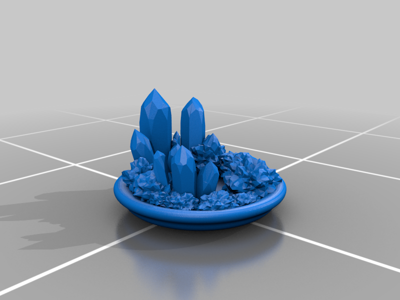 Free STL file Plate of crystals 🎨・3D printing template to download・Cults