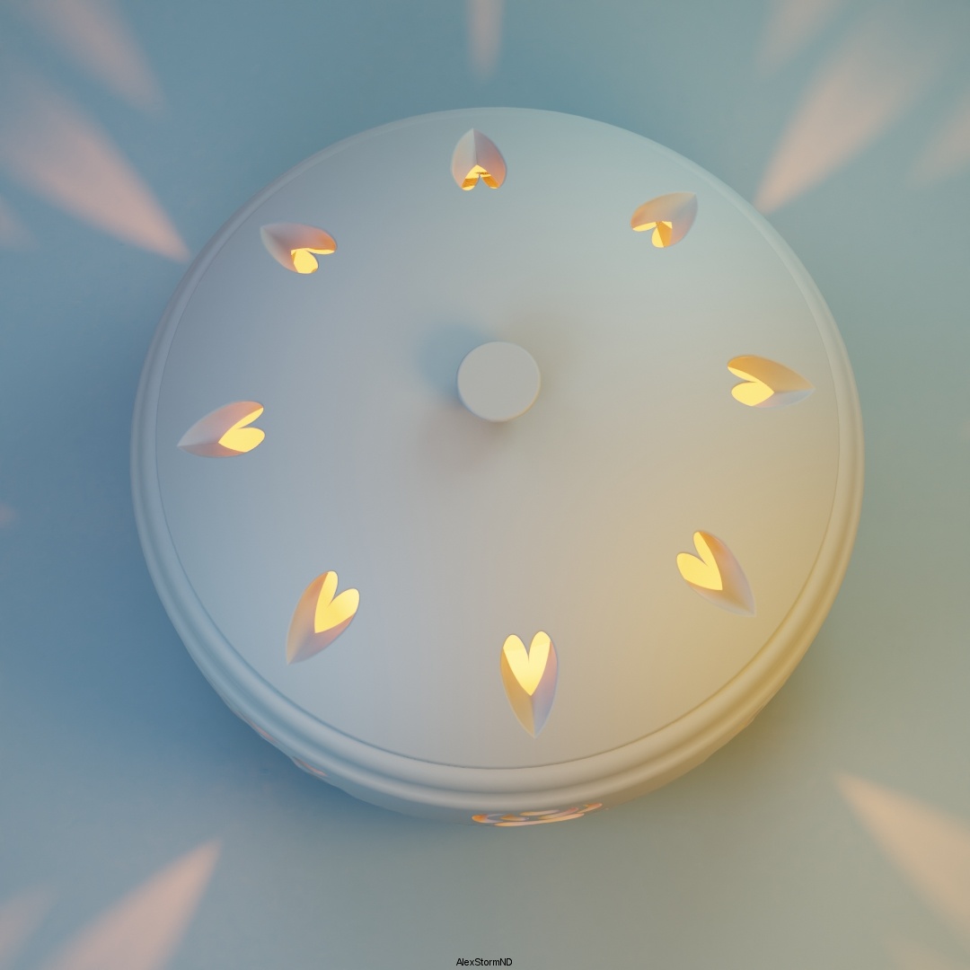 3D file Candy bowl Heart and Rose・Model to download and 3D print・Cults