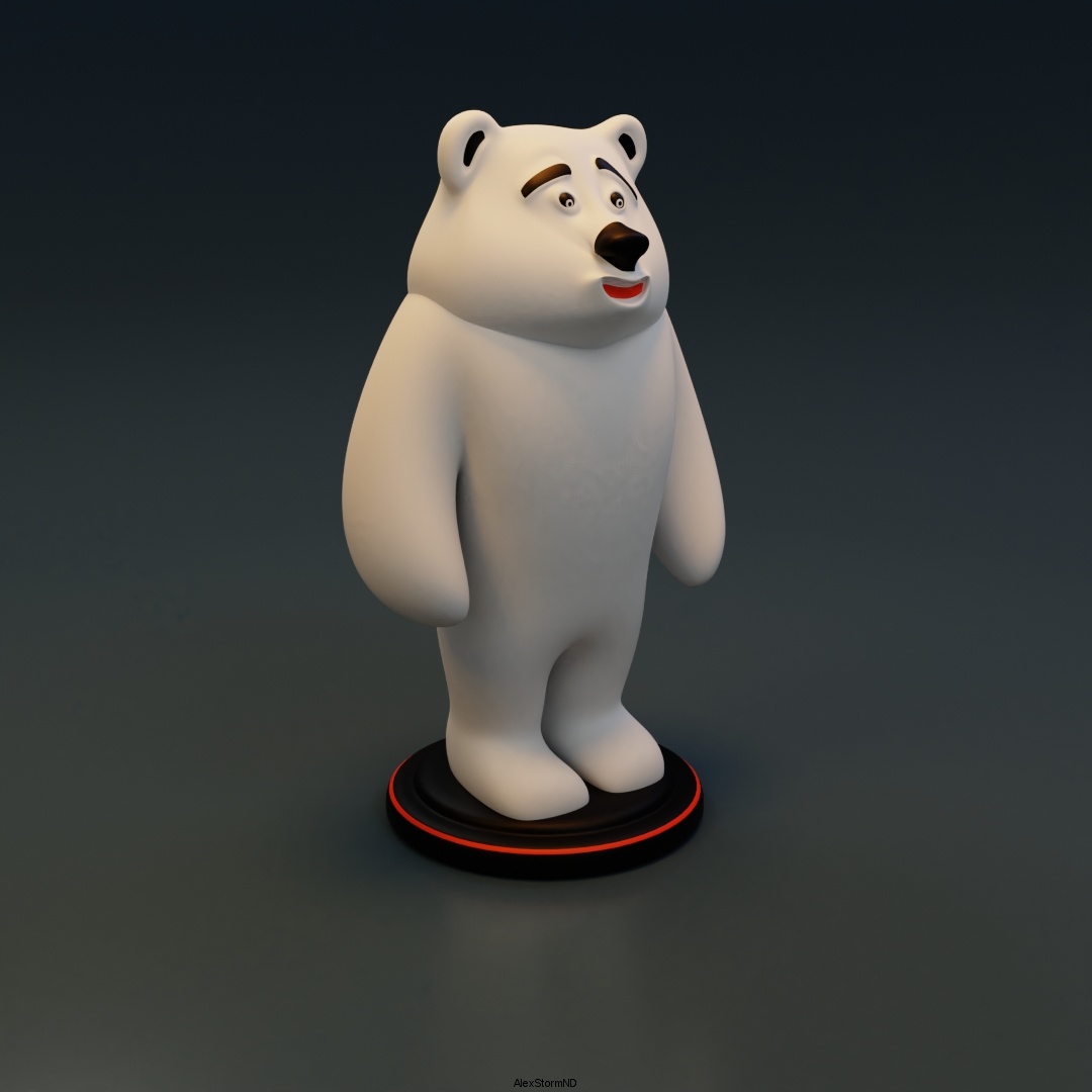 STL file Polar Bear・3D print model to download・Cults