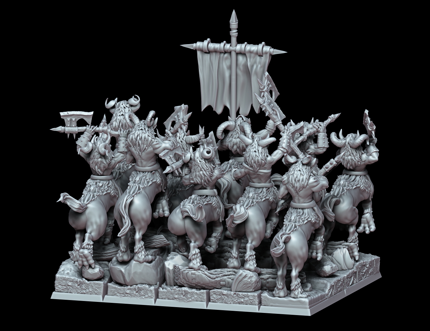 STL file Centigors of Beastmen・3D printable model to download・Cults