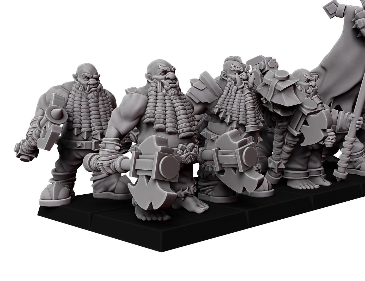 STL file Chaos Dwarfs Warriors ⚔️・3D printable model to download・Cults