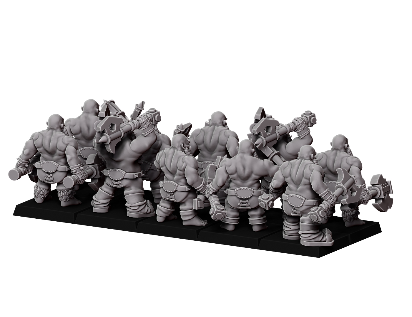 STL file Chaos Dwarfs Warriors ⚔️・3D printable model to download・Cults