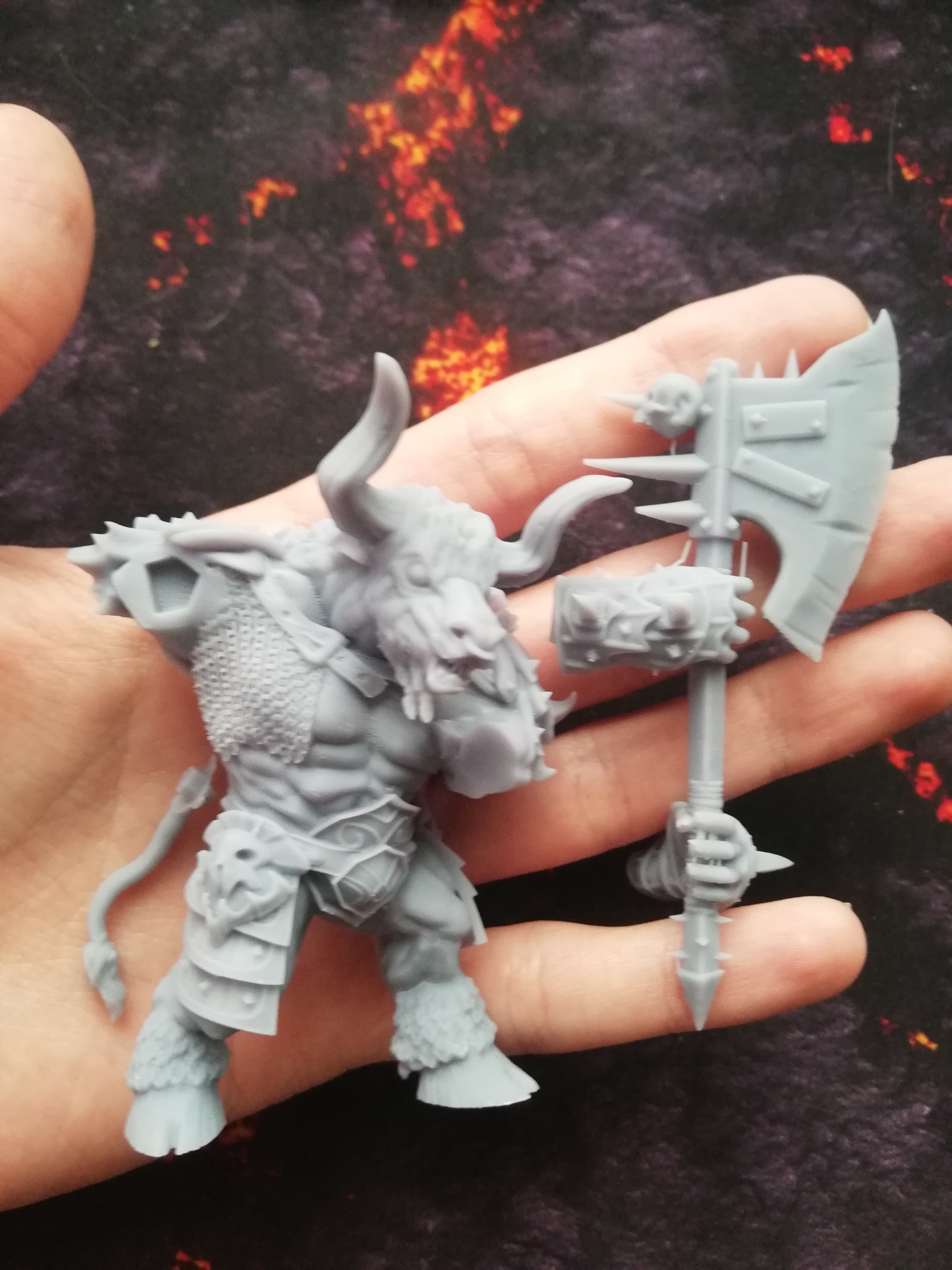 STL file Doombull of Beastmen・3D print design to download・Cults