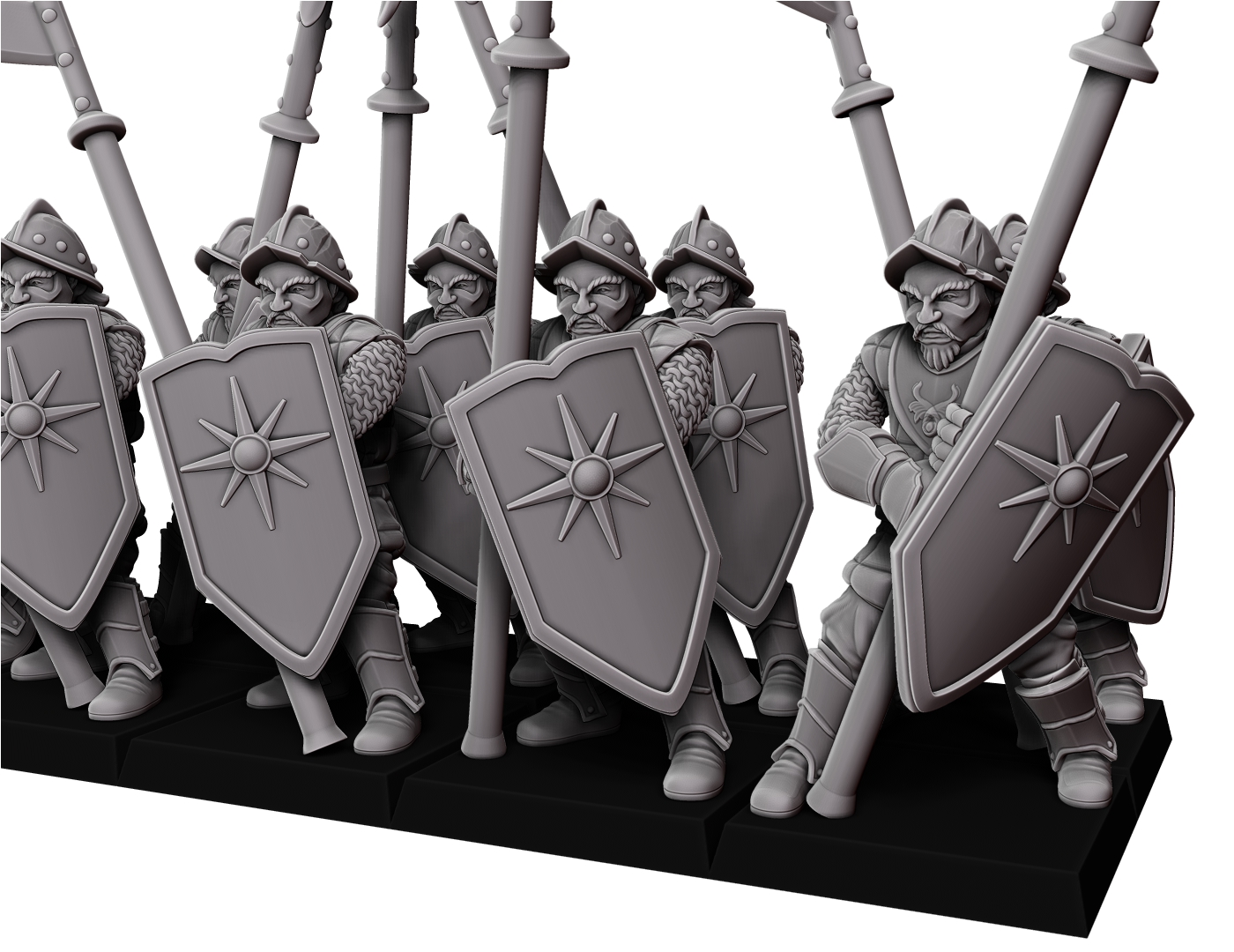 STL file Telmarines with Halberd 2 ⚔・3D printing template to download・Cults