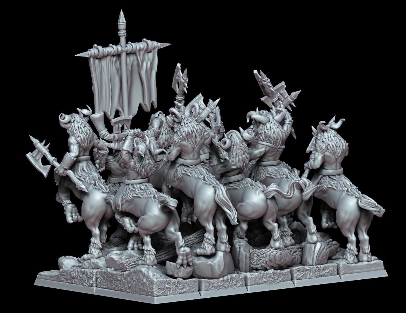 STL file Centigors of Beastmen・3D printable model to download・Cults