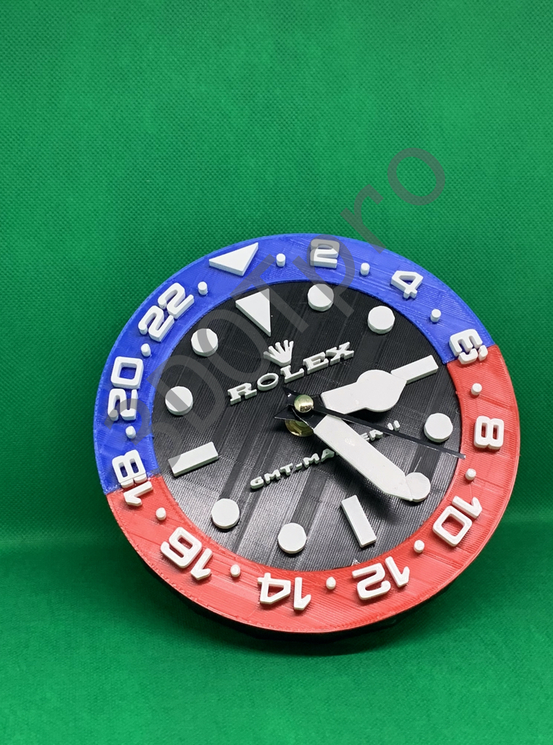 3D file Wall clock ROLEX GMT Master II・3D print design to download・Cults