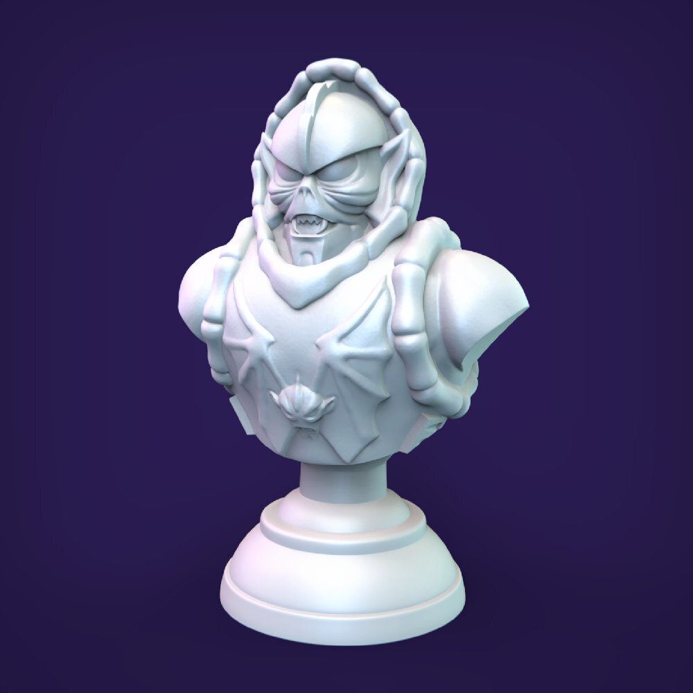 Free OBJ file Ruthless Horde Leader Mini Bust・3D printing template to ...