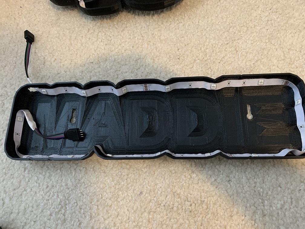 Free STL file Customizable Light Up LED Text Sign ⬆️・3D print design to ...