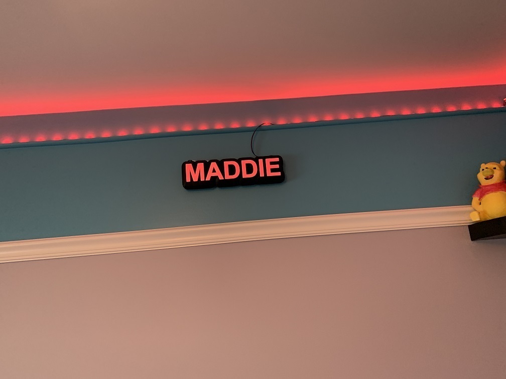 Free STL file Customizable Light Up LED Text Sign ⬆️・3D print design to ...