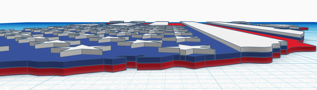 Free STL file American Flag Country Shaped 🎨・3D print object to ...