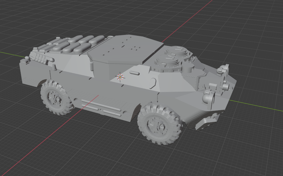 STL file Intergalactic Guards Motor Rifle Division - BRDM-2-9m14 Sagger ...