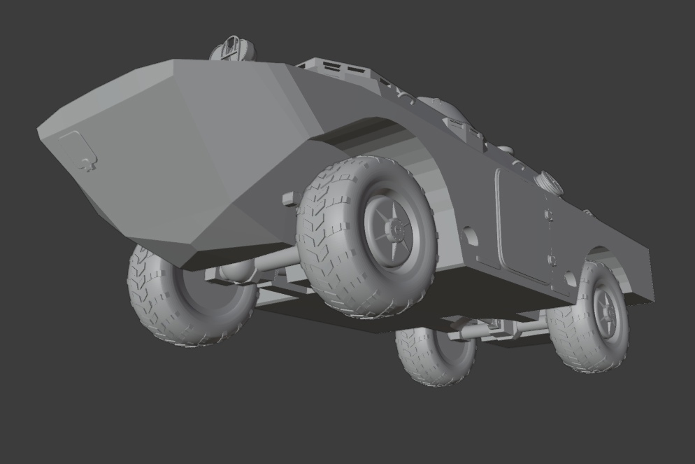 STL file BRDM-2・3D printer design to download・Cults