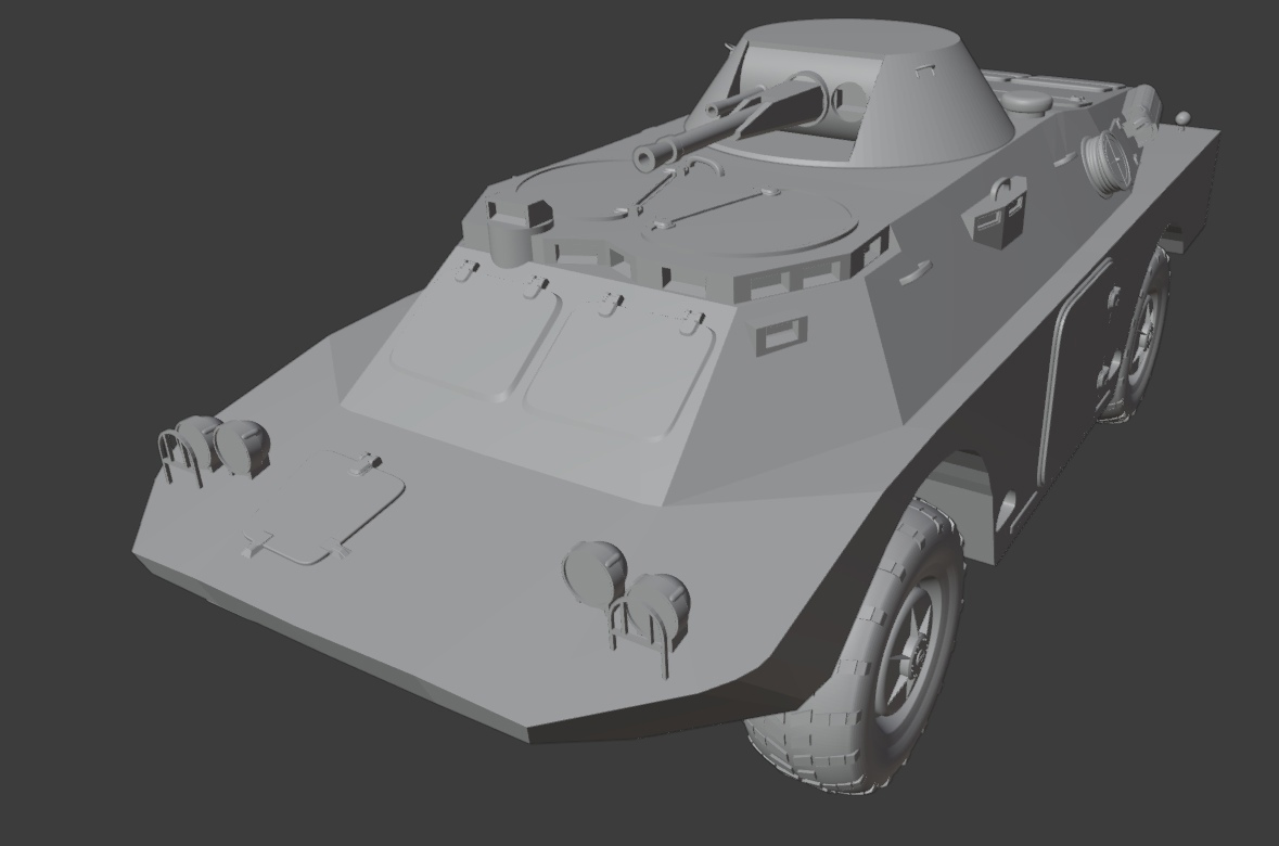 STL file BRDM-2・3D printer design to download・Cults