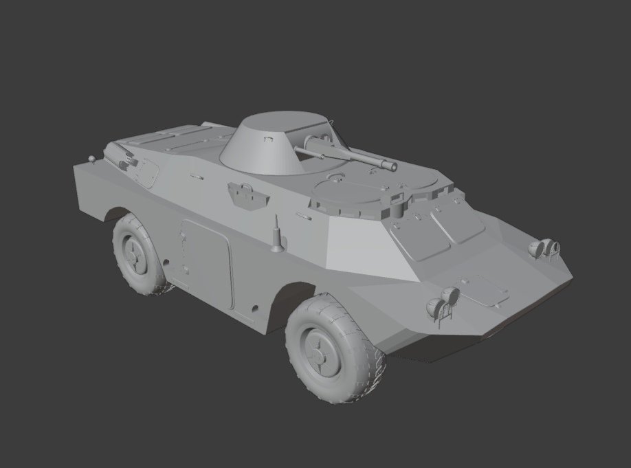 STL file BRDM-2・3D printer design to download・Cults