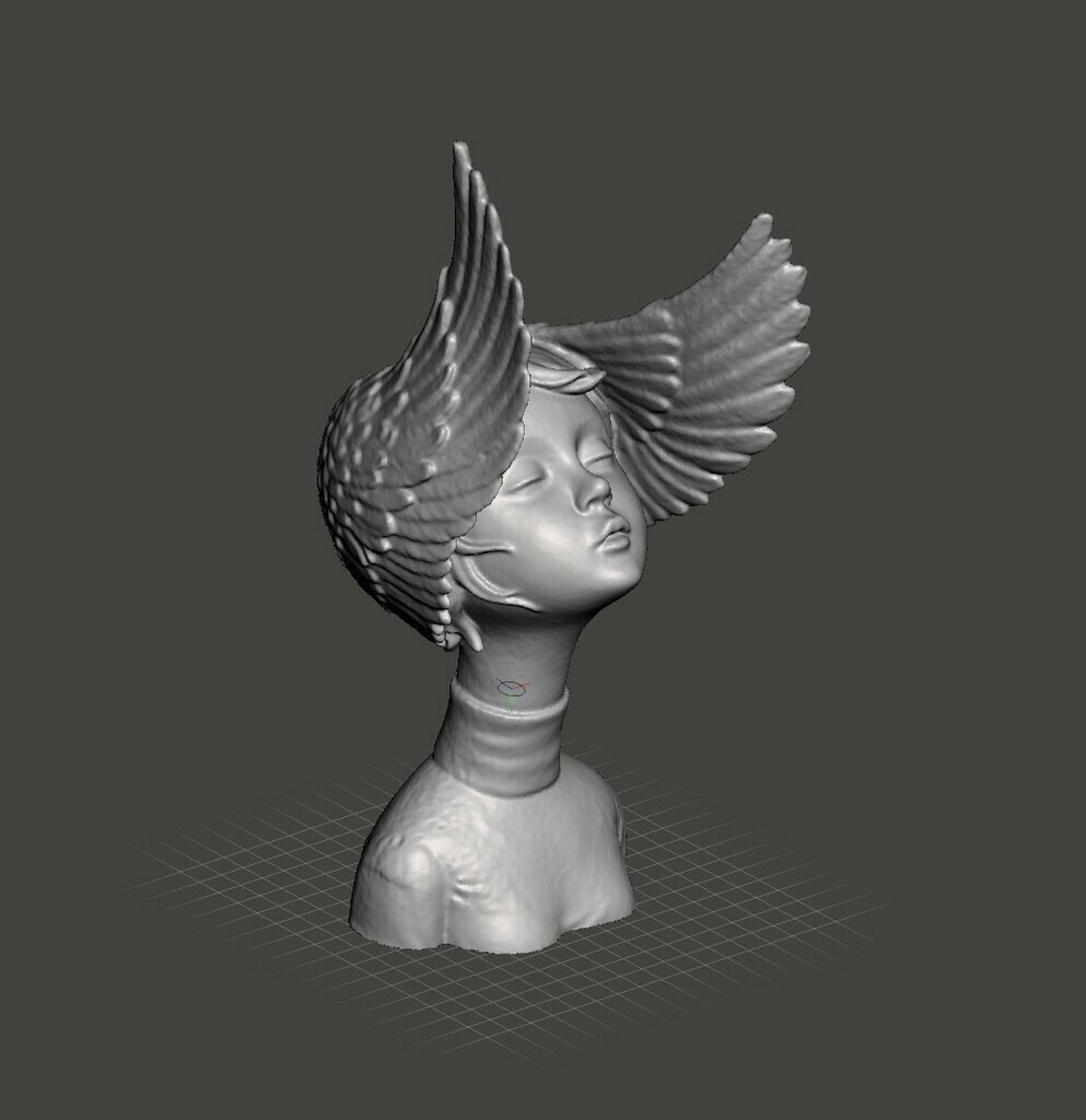 Free 3D file Girl with wings・3D printing design to download・Cults