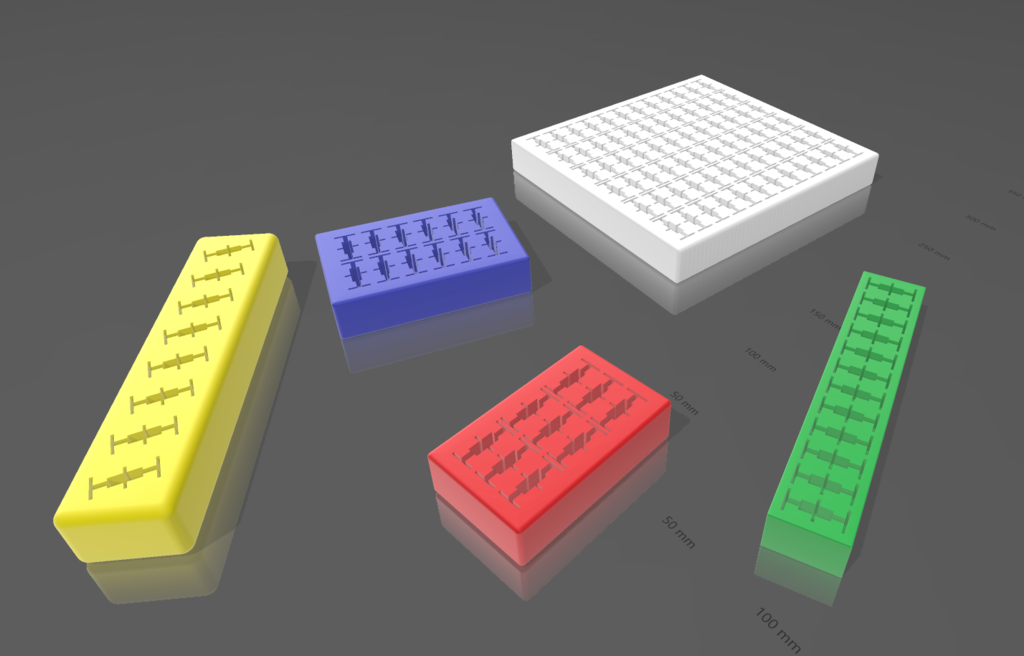 Free STL file Parametric USB SD microSD card organizer holder・3D ...