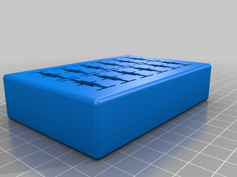 Free STL file Parametric USB SD microSD card organizer holder・3D ...